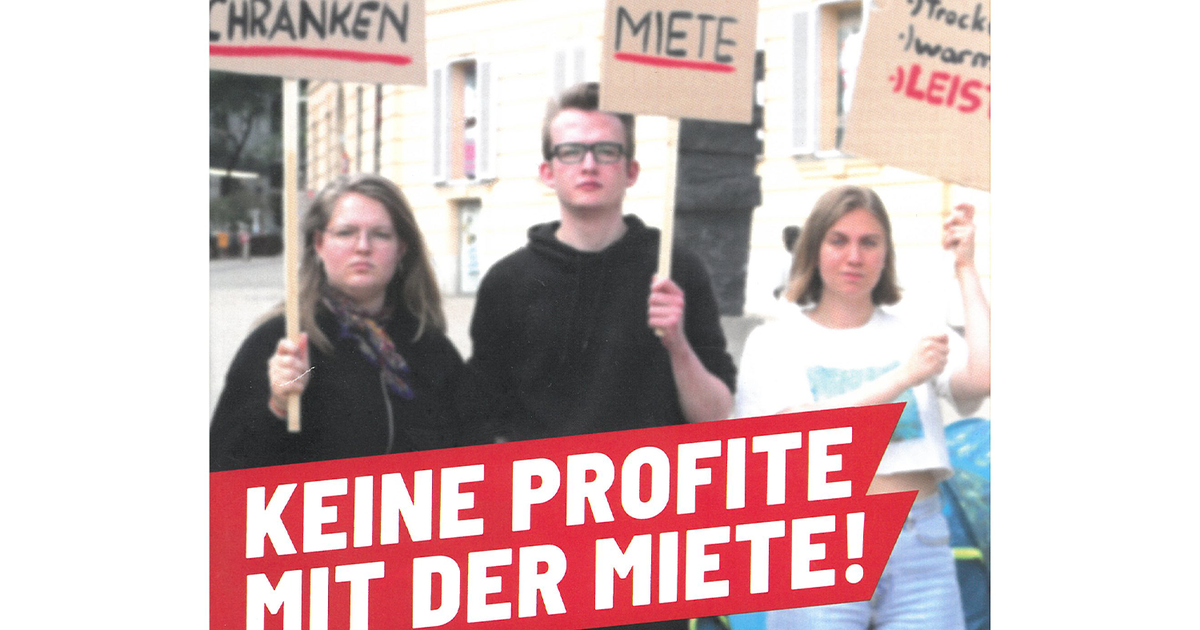 "Keine Profite mit der Miete!"-Flyer | SJÖ