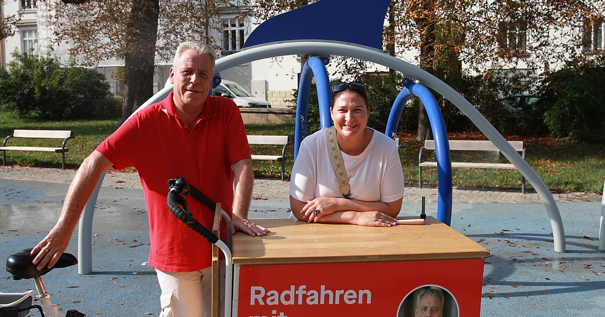 Thomas Mader auf Eisrad-Tour | SPÖ Döbling