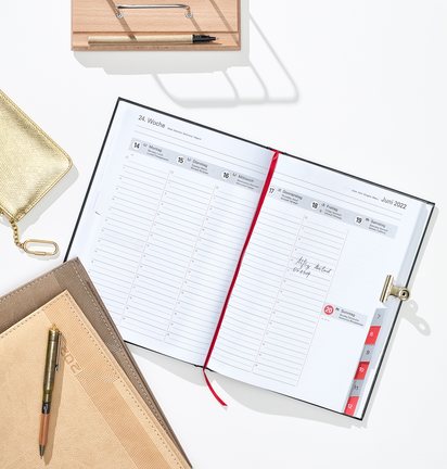Custom-made book planners with your logo.