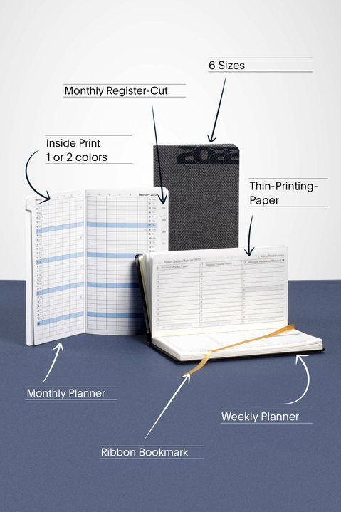 Customized pocket planners with your logo